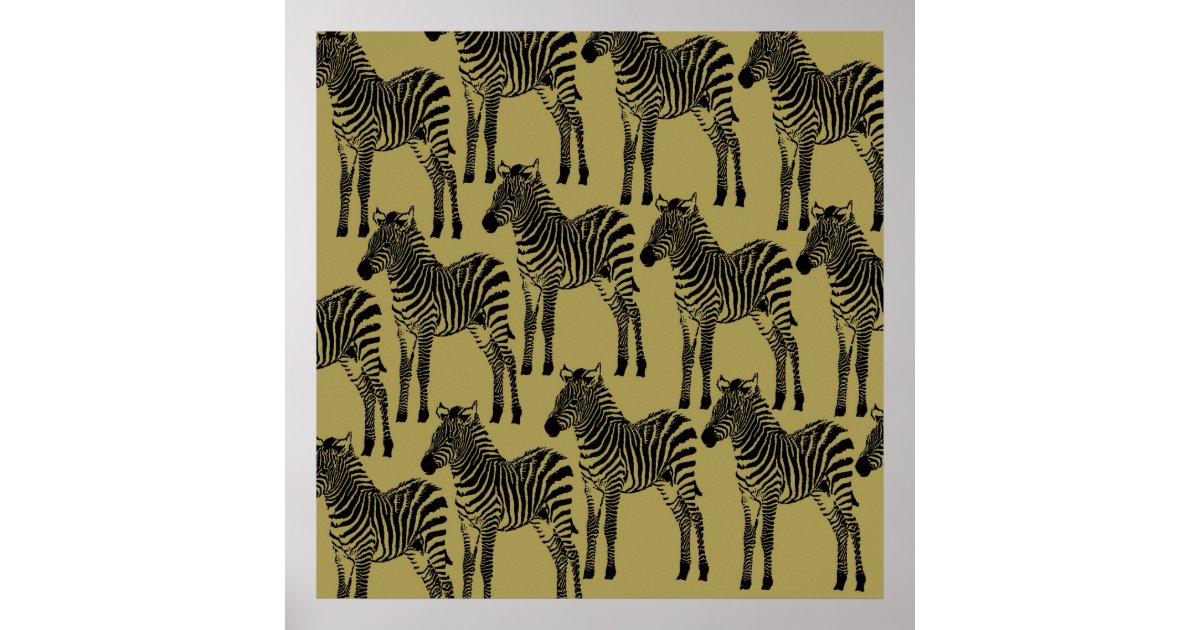 Zebras Poster | Zazzle