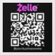 Zelle QR Code Payment Scan to Pay Black Window Cling | Zazzle