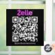 Zelle QR Code Payment Scan to Pay Black Window Cling | Zazzle