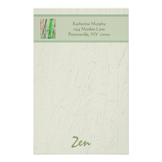 'Zen Bamboo' Stationery | Zazzle.com