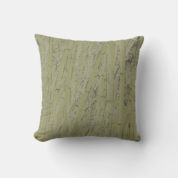 'Zen Bamboo' Throw Pillow | Zazzle