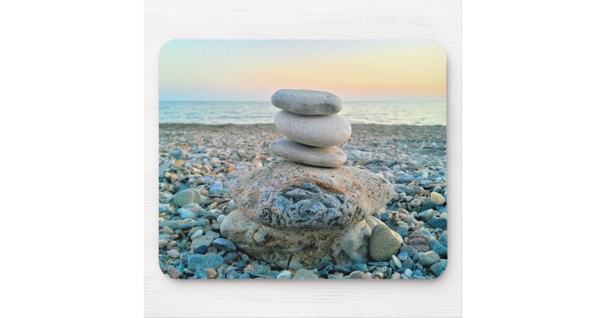 Zen Beach Stones Mouse Pad | Zazzle