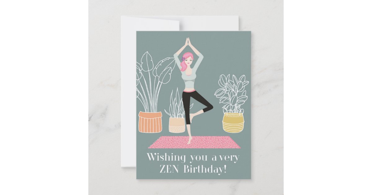 Zen Birthday Holiday Card | Zazzle