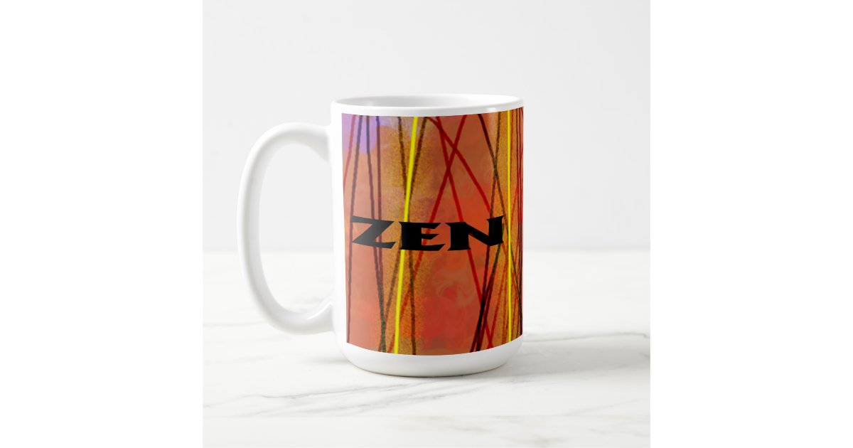 Zen black wire mug | Zazzle