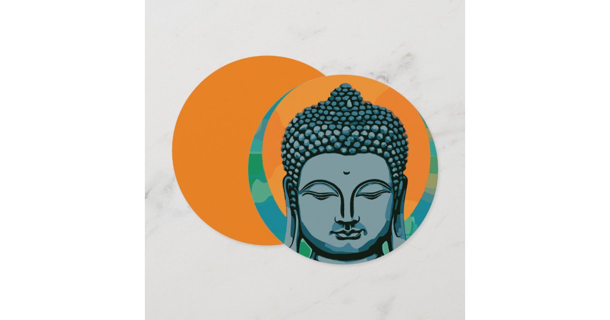 Zen Buddha Head Invitation | Zazzle