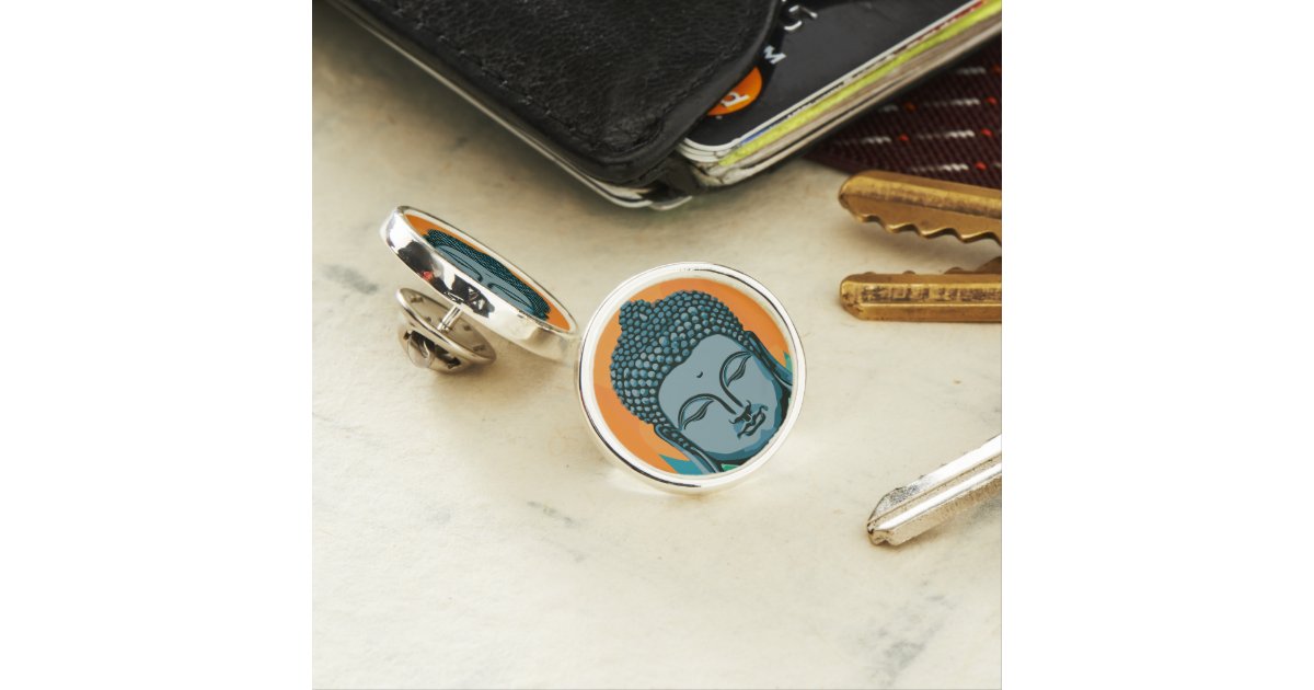 Zen Buddha Head Lapel Pin | Zazzle