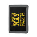Zen Buddhism Spaghetti Western Style Trifold Walle Trifold Wallet | Zazzle
