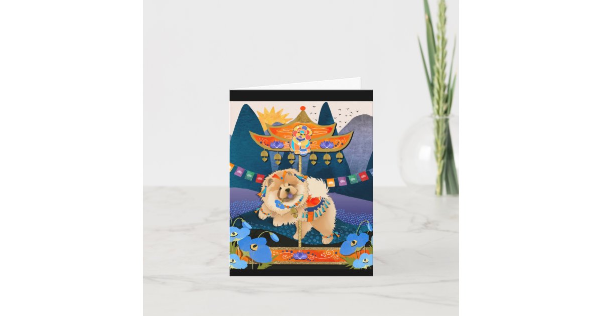 ZEN CARNIVAL - Chow Art cards | Zazzle