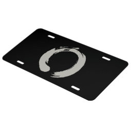 Zen Circle License Plate | Zazzle