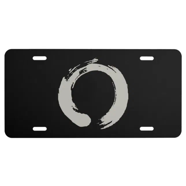 Zen Circle License Plate | Zazzle