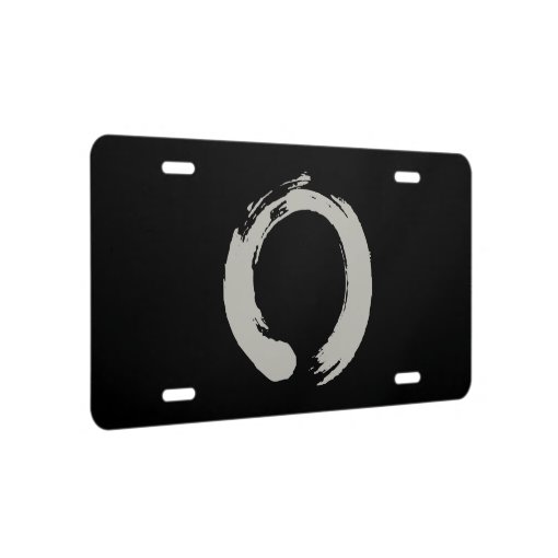 Zen Circle License Plate | Zazzle