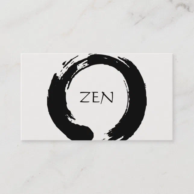 Zen Circle Meditation Business Card | Zazzle