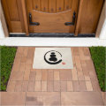 Zen Enzo Circle and Zen stones Doormat | Zazzle