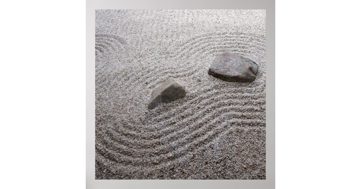 Zen Garden Detail. Poster | Zazzle