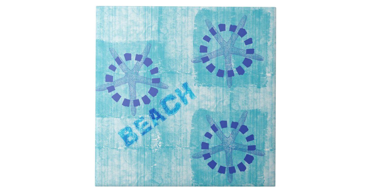 Zen Inspired Beach Theme Starfish Ceramic Tile | Zazzle