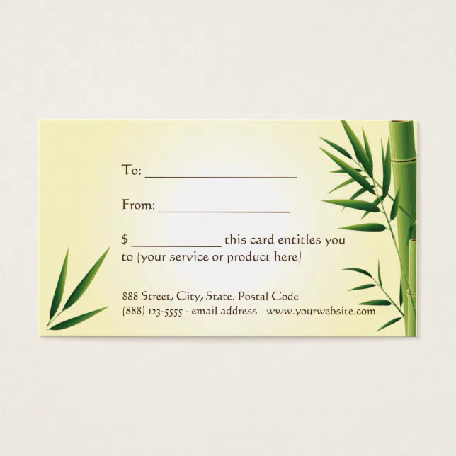 Zen Massage ı Gift card | Zazzle