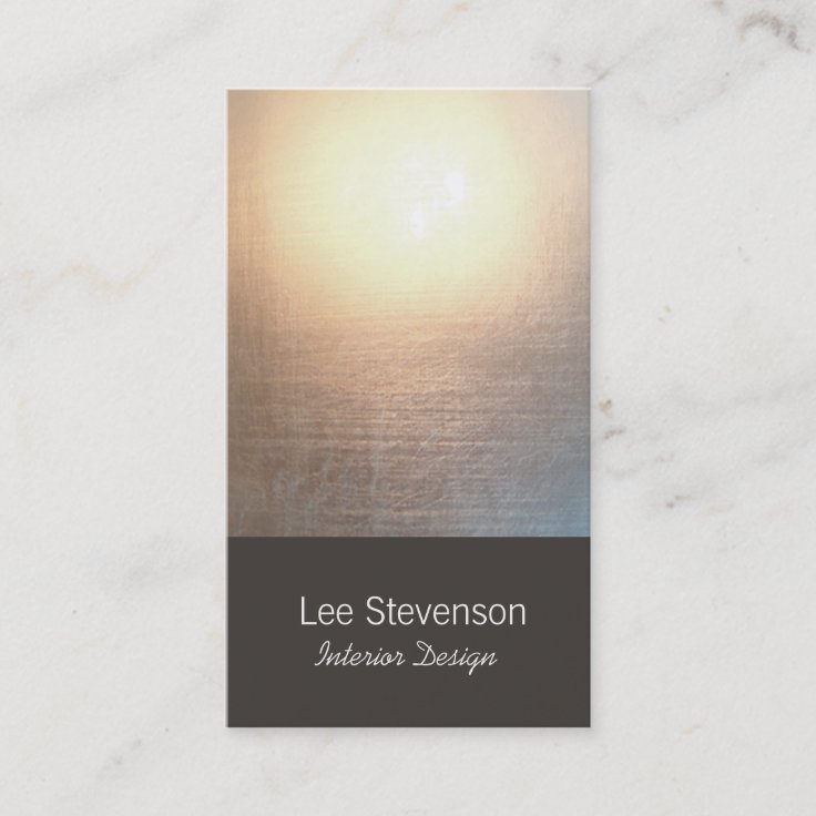 Zen Minimalist Simple New Age Interior Designer Business Card | Zazzle