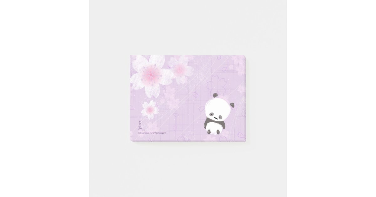 Zen Panda Post-its (Sakura) Post-it Notes | Zazzle
