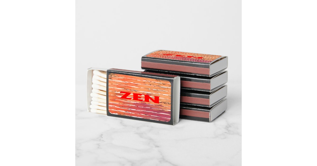 Zen red reeds matchboxes | Zazzle