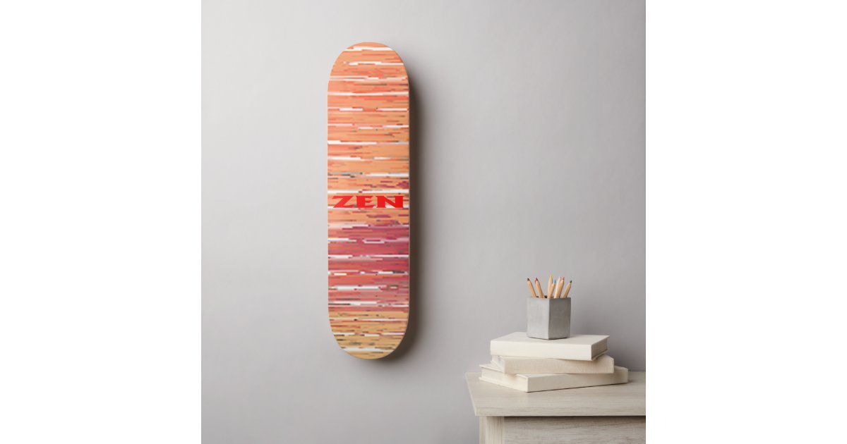 Zen red reeds skateboard | Zazzle