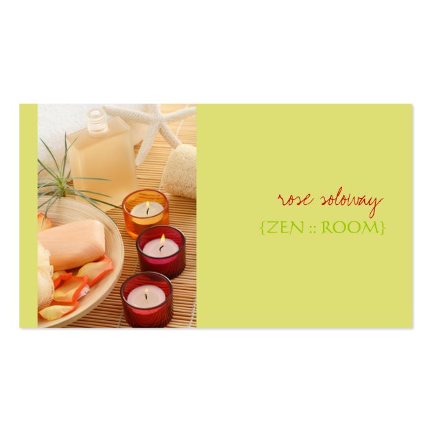 Zen room business cards