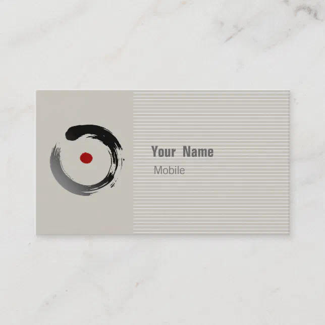 Zen Sketch Business Card | Zazzle