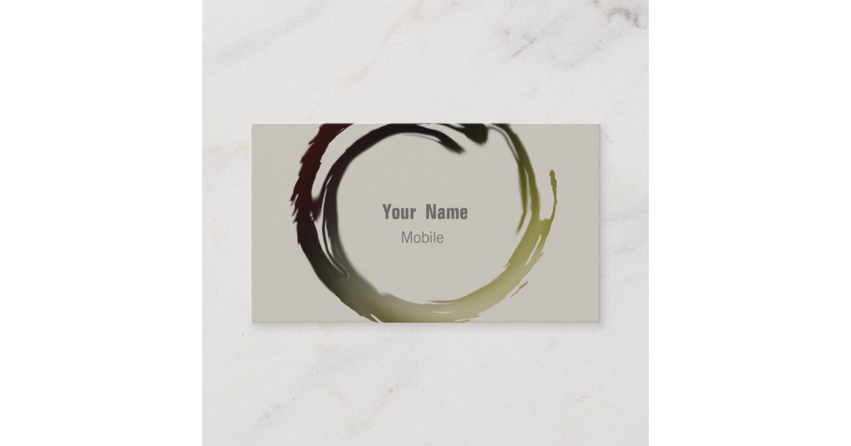 Zen Sketch Business Card | Zazzle