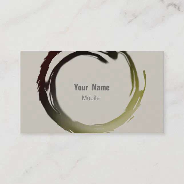 Zen Sketch Business Card | Zazzle