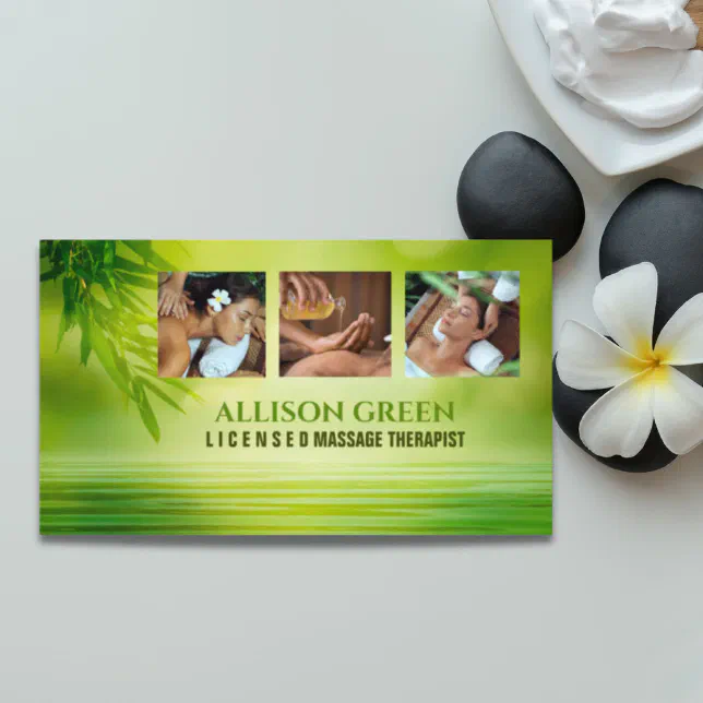 Zen SPA Beauty Salon Aromatherapy Massage Therapy Business Card | Zazzle