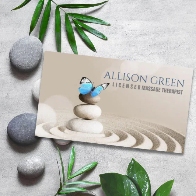 Zen SPA Salon Aromatherapy Massage Therapy Business Card | Zazzle