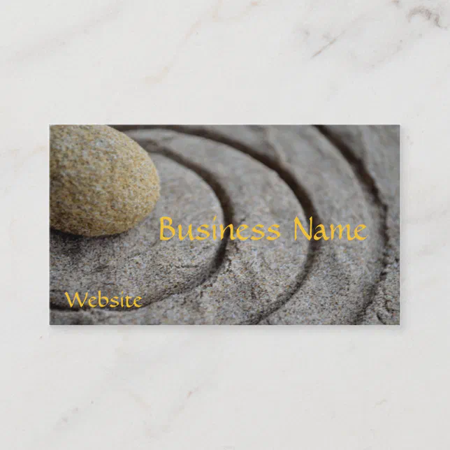 Zen Stone Business Card | Zazzle