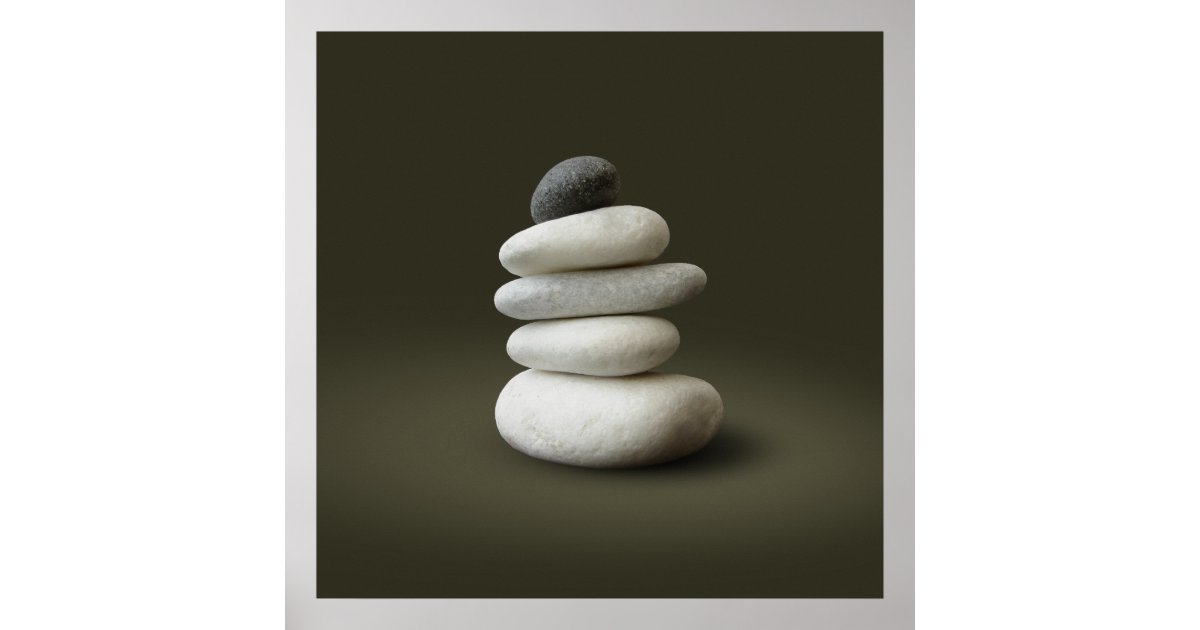 Zen Stones - poster | Zazzle