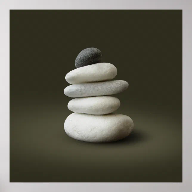 Zen Stones - poster | Zazzle