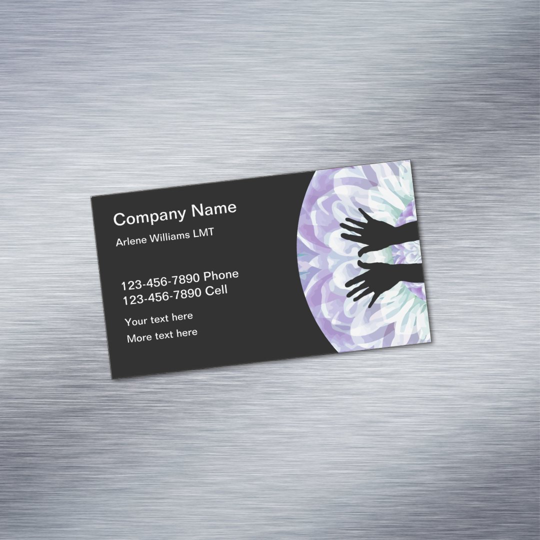 Zen Style Massage Business Card Magnet | Zazzle