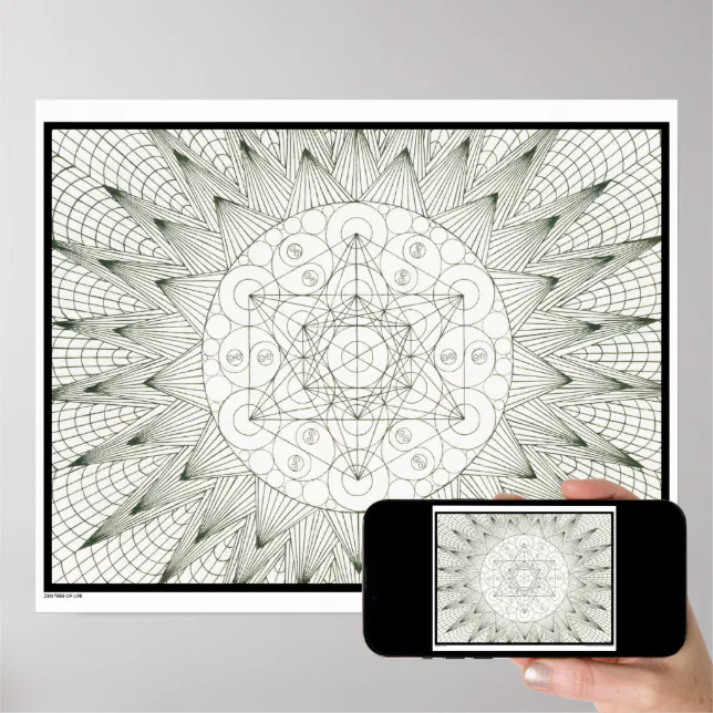 Zen Tree of Life Coloring Poster | Zazzle