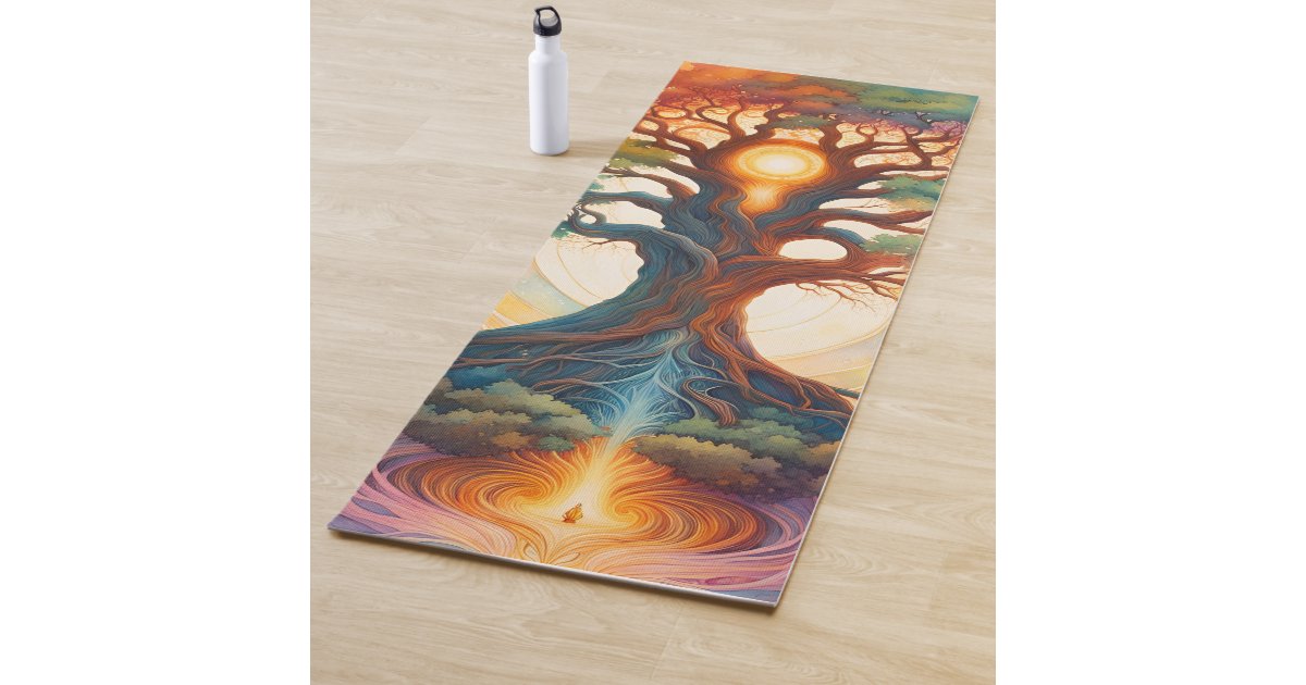 Zen Tree of Life Yoga Mat | Zazzle