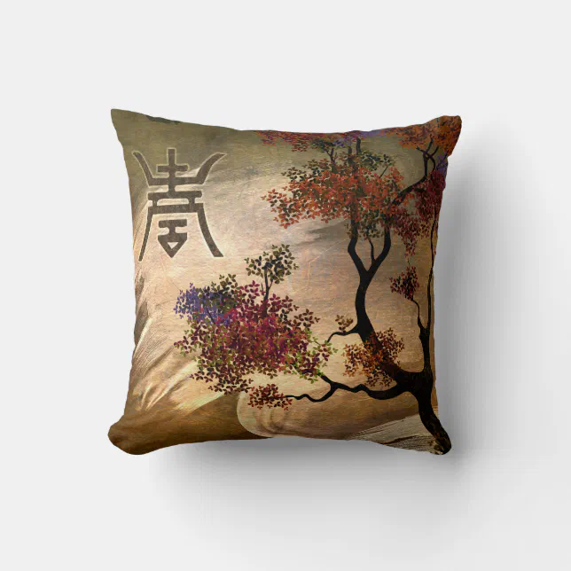 Zen Tree Pillow | Zazzle