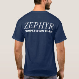 Zephyr Competition Team T-Shirt | Zazzle