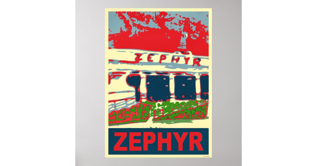 Zephyr Rollercoaster Pontchartrain Beach Poster | Zazzle
