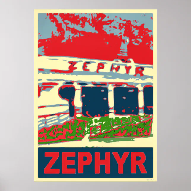 Zephyr Rollercoaster Pontchartrain Beach Poster | Zazzle