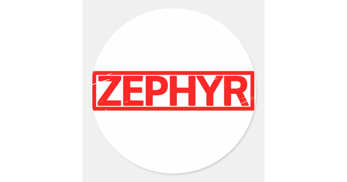 Zephyr Stamp Classic Round Sticker | Zazzle
