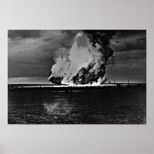 Zeppelin Explosion - Hindenburg Disaster - 1937 Poster | Zazzle.com