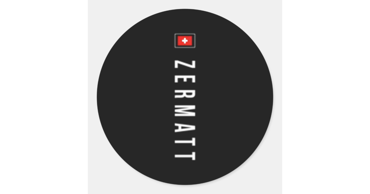 Zermatt Expedition Xo4U Original Classic Round Sticker | Zazzle