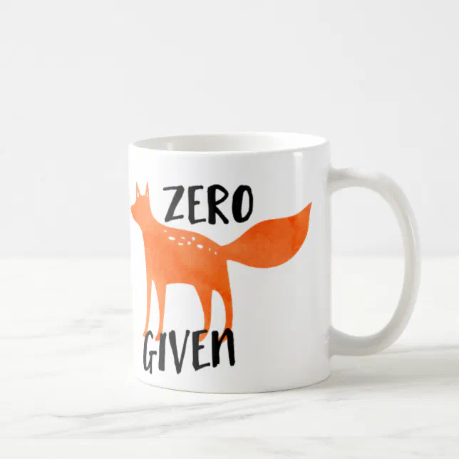 Zero Fox Given Coffee Mug | Zazzle