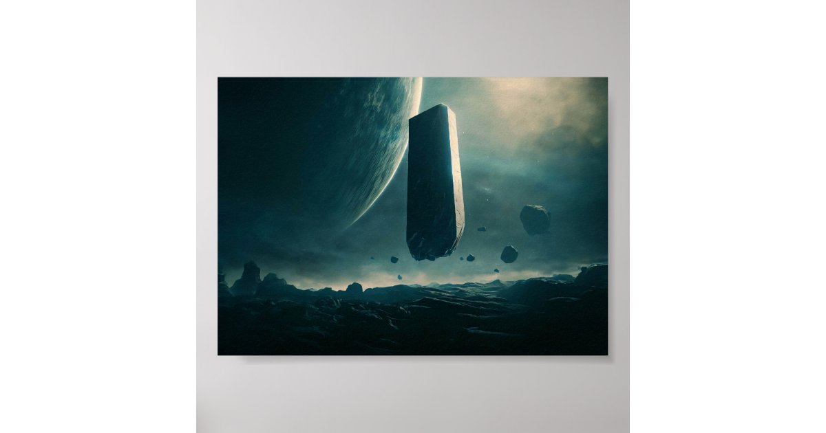 Zero Gravity Monolith Poster | Zazzle