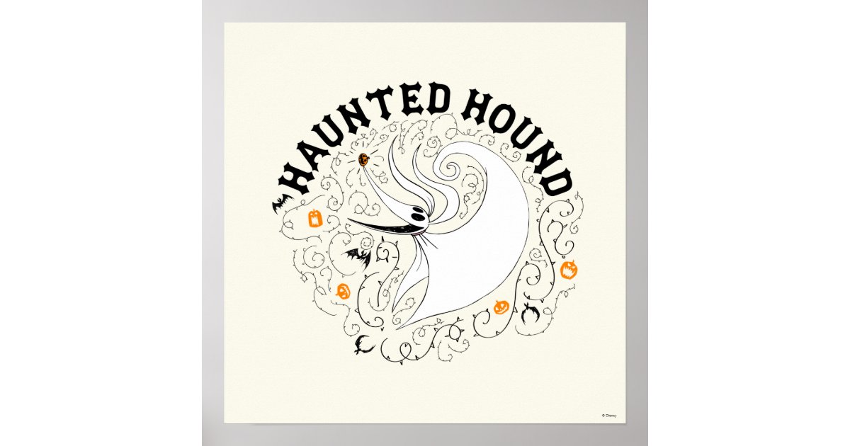 Zero the Haunted Hound Poster | Zazzle