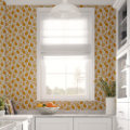 Zesty Lemon Kitchen Wallpaper | Zazzle