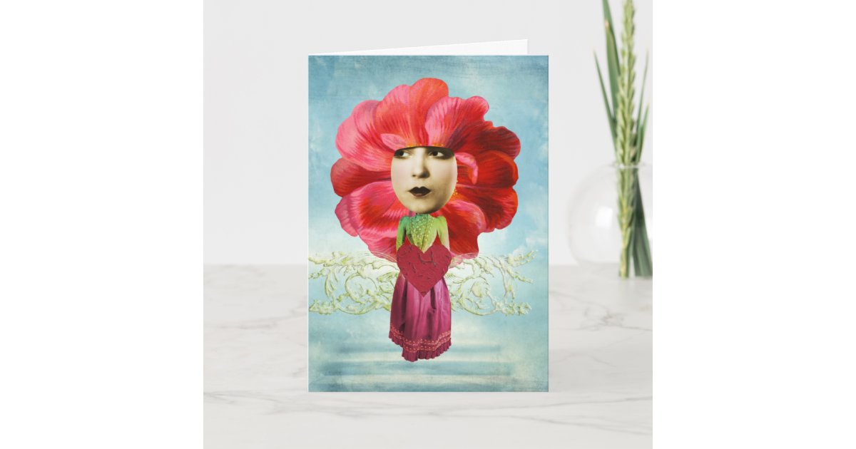 Zetti Flower Girl Collage, Birthday Card | Zazzle