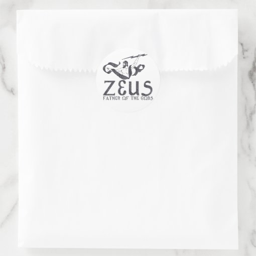 Zeus Classic Round Sticker | Zazzle