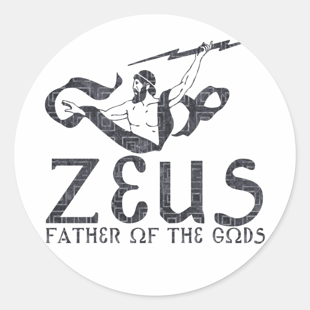 Zeus Classic Round Sticker | Zazzle